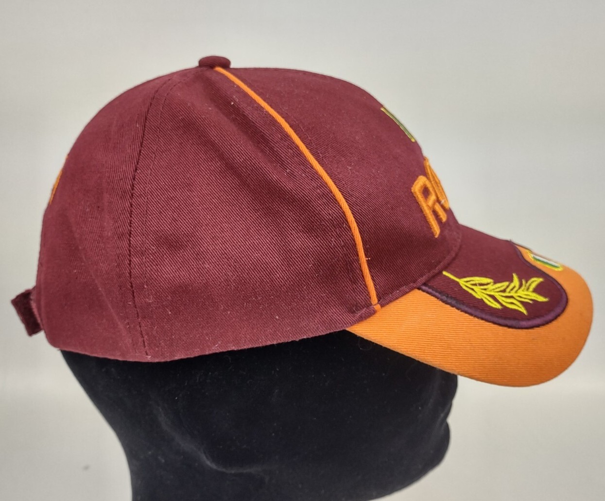 Roma Italia Hat Maroon Adjustable Strap Back Green Wh… - Gem