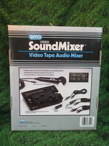 VTG 1988 New Sima Video Sound Mixer Videotape Audio HiFi Microphone ...