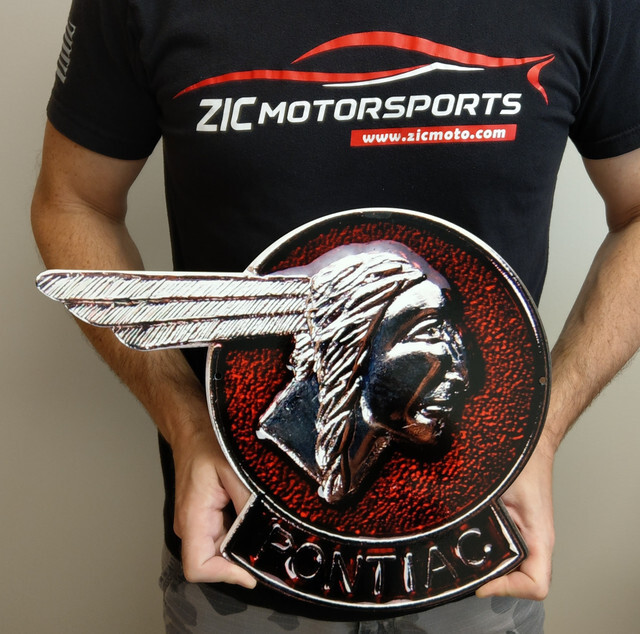 Pontiac Chief Head Vintage Emblem Steel Sign | eBay