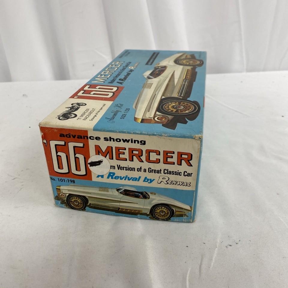 1966 Renwal Mercer 1/25 Scale Model Kit Open Blx/new See Pics | eBay