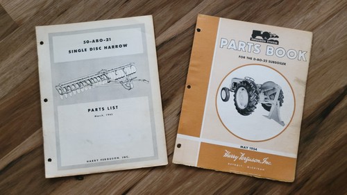 Harry Ferguson, Inc. Parts Books D-BO-22 Subsoiler 50-ABO-21 Single ...
