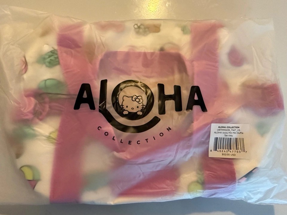 Aloha Collection Tan Hello Kitty Hawaii Exclusive Mini Mini Duffle NWT ...