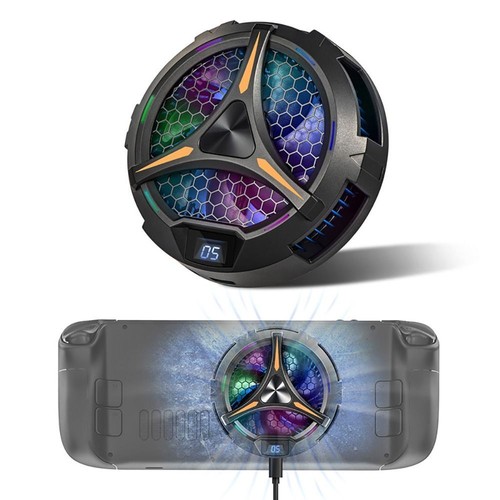 LED Indicator Cooling Fan Temperature Display Cooler Radiator Steam ...