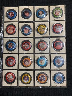 1980s FUN FOODS Pins LOT of 20 FN+/FVF Seaver Garvey Carew Yount Ryan ...