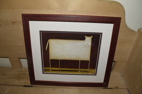 Daniel Kessler White Cat Square Pets Framed Art Print | eBay