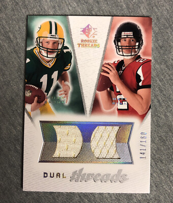 *2008 SP Rookie Threads Dual Threads DT-BR Brian Brohm/ Matt Ryan Jsy ...