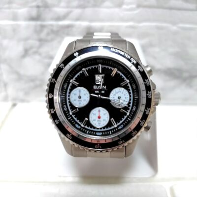 Elgin Fk-1160-E Analog Quartz Men Unconfirmed Chronograph Watch Vintage ...
