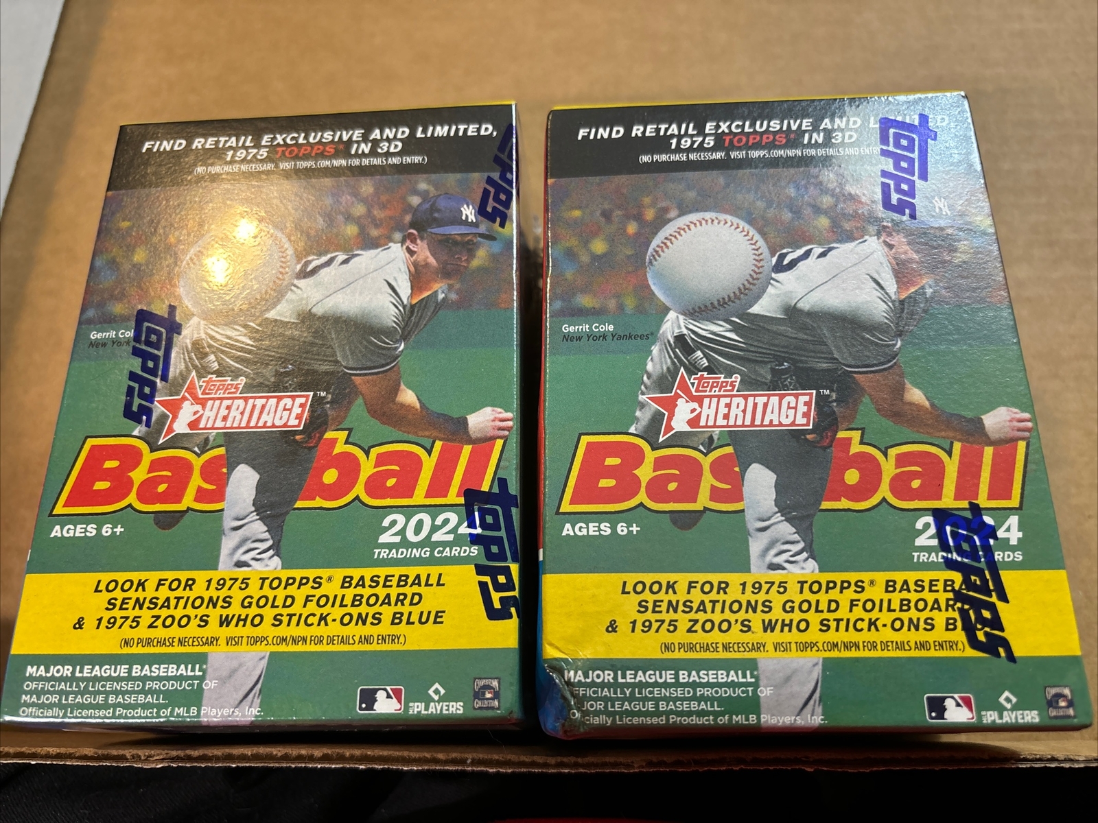 Lot of (2) 2024 Topps Heritage Baseball Blaster Boxes - New, Factory ...