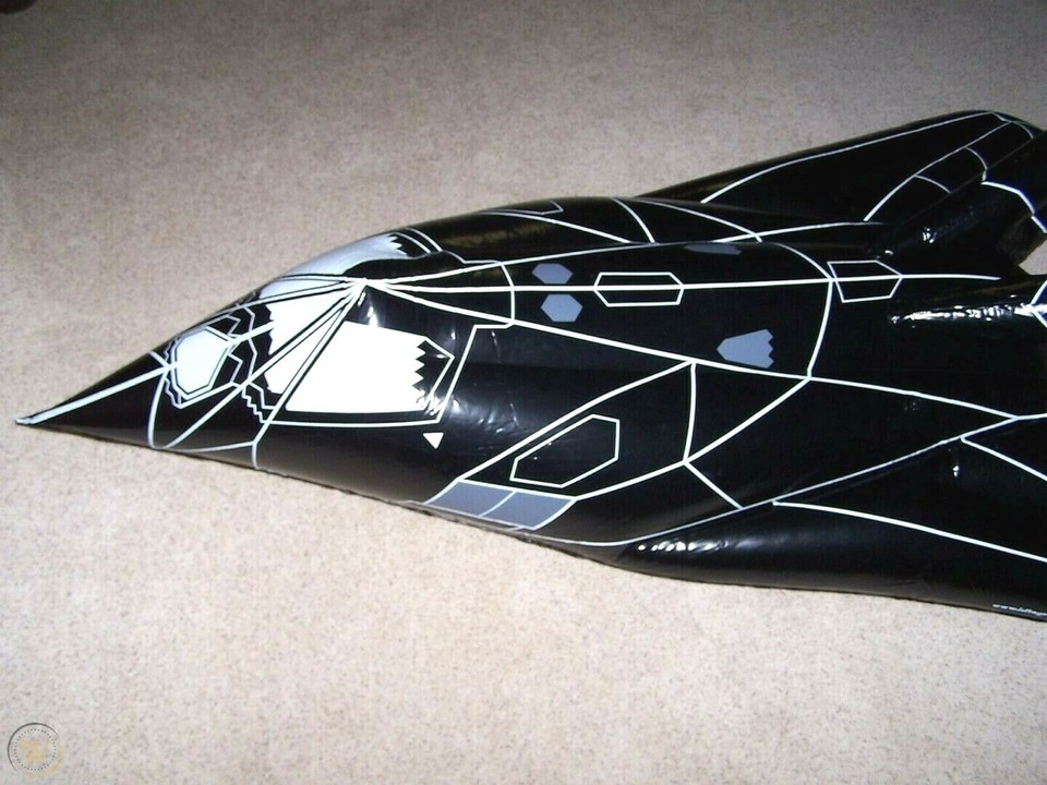 9 FT INFLATABLE F-117A STEALTH FIGHTER POOL FLOAT WATER CRAFT ICF TOYS ...