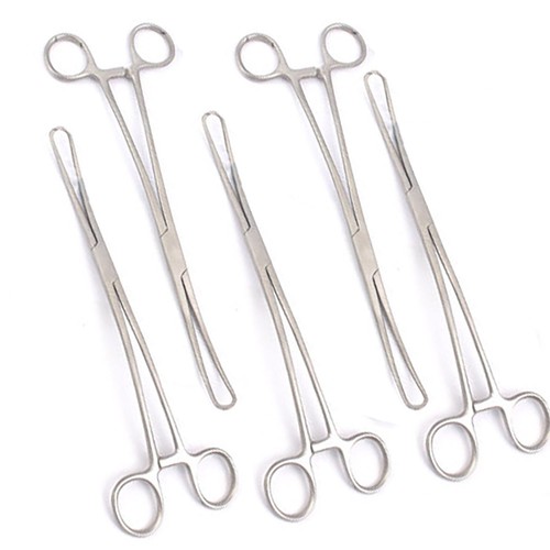 5 Pcs Duplay Tenaculum Forceps 10" Double Curved Gynecology Surgical ...