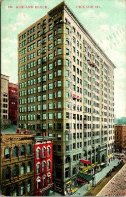 Postcard Ashland Block Chicago Illinois | eBay