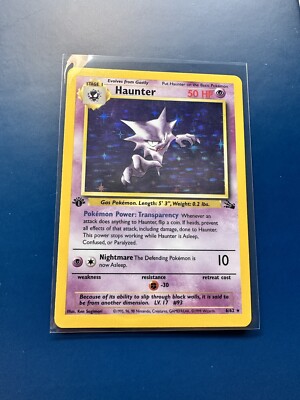 Pokémon TCG Haunter Fossil Holo 1st Edition 6/62 | eBay