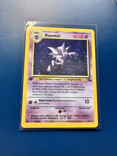 Pokémon TCG Haunter Fossil Holo 1st Edition 6/62 | eBay
