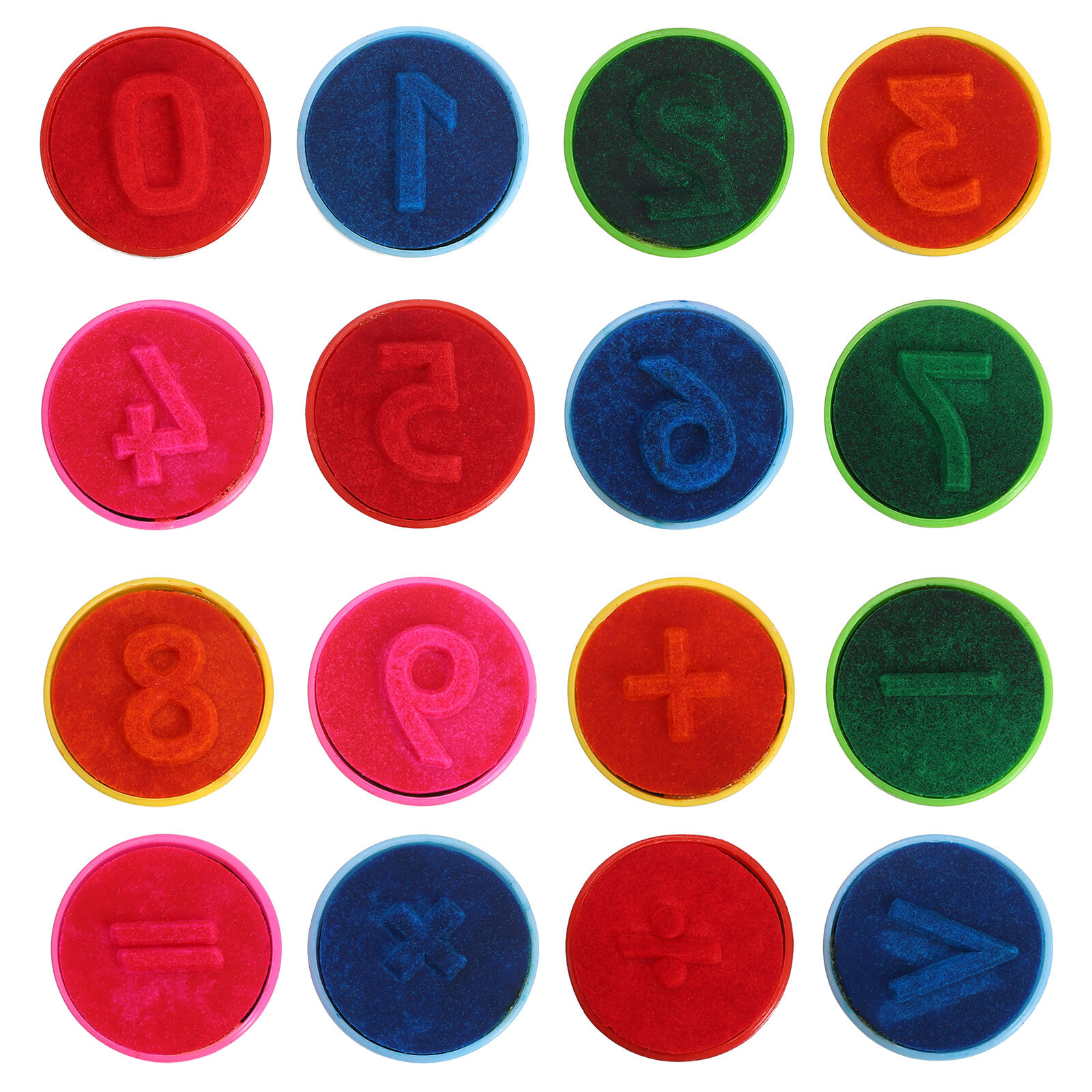 1 Set Number Stamps Self Inking, Numeral 0 to 9 Number Stamp Teacher ...