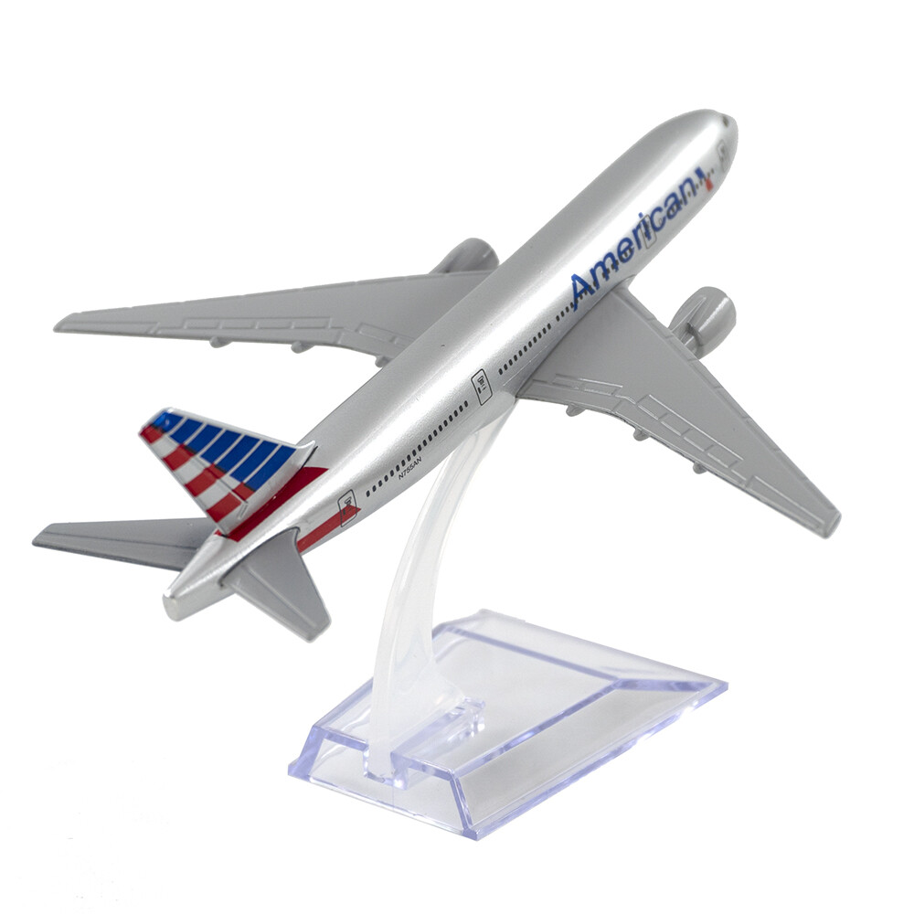 16cm Aircraft Boeing 777 American Airlines Metal B777 Plane Model Toy ...