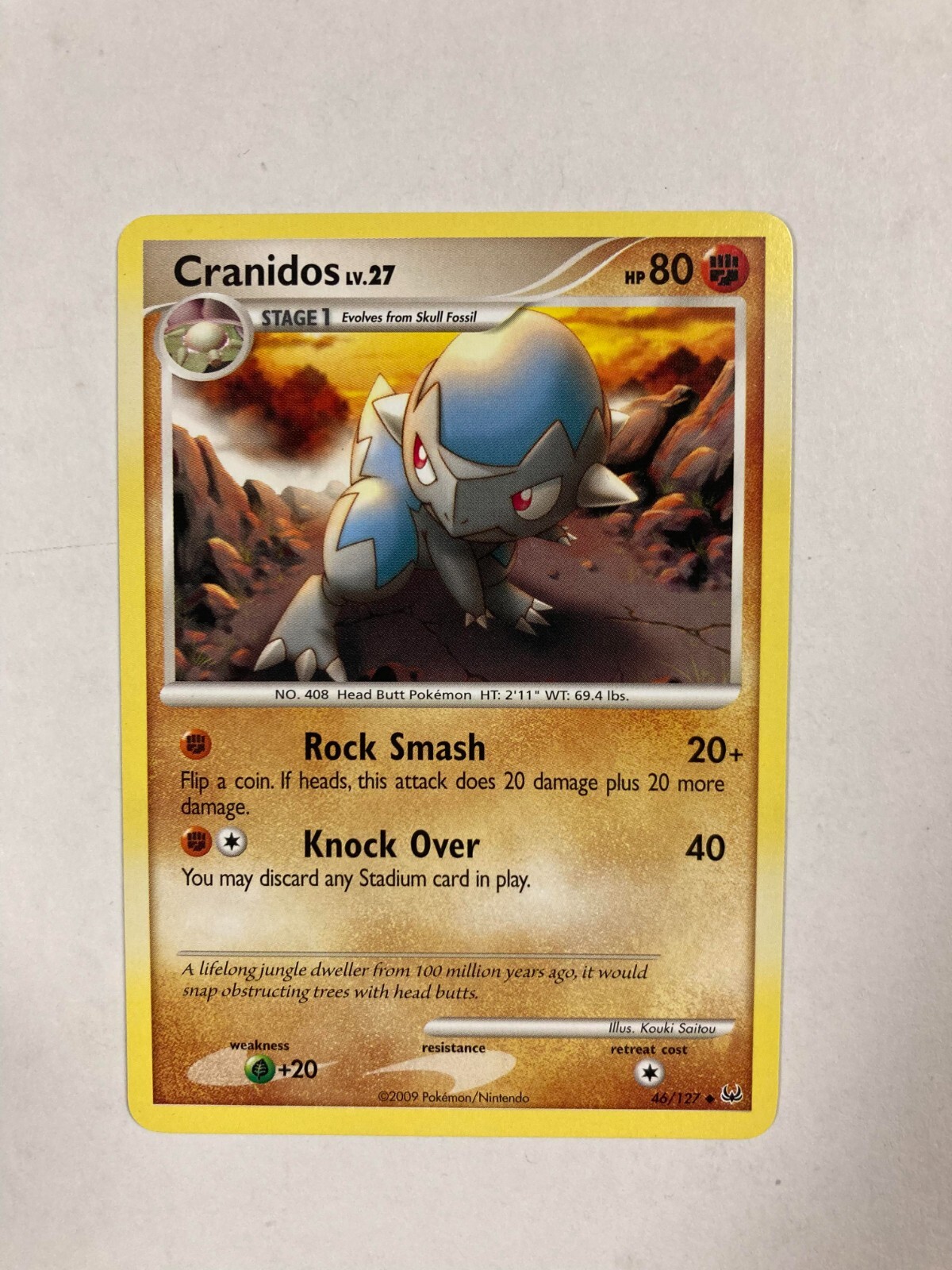 Pokémon TCG Cranidos 46/127 Platinum card | eBay