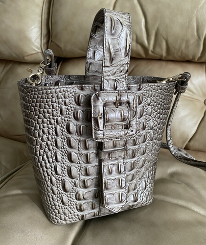 LKNW Brahmin Faith Crossbody Bag Mercury Melbourne Top Handle Buckle | eBay