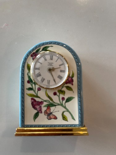 HALCYON DAYS BILSTON & BATTERSEA ENAMEL ARCHED TABLE CLOCK MINT | eBay