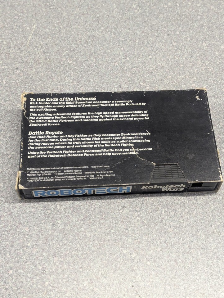 RARE Matchbox "Robotech Wars" VHS Video cassette Used tested | eBay