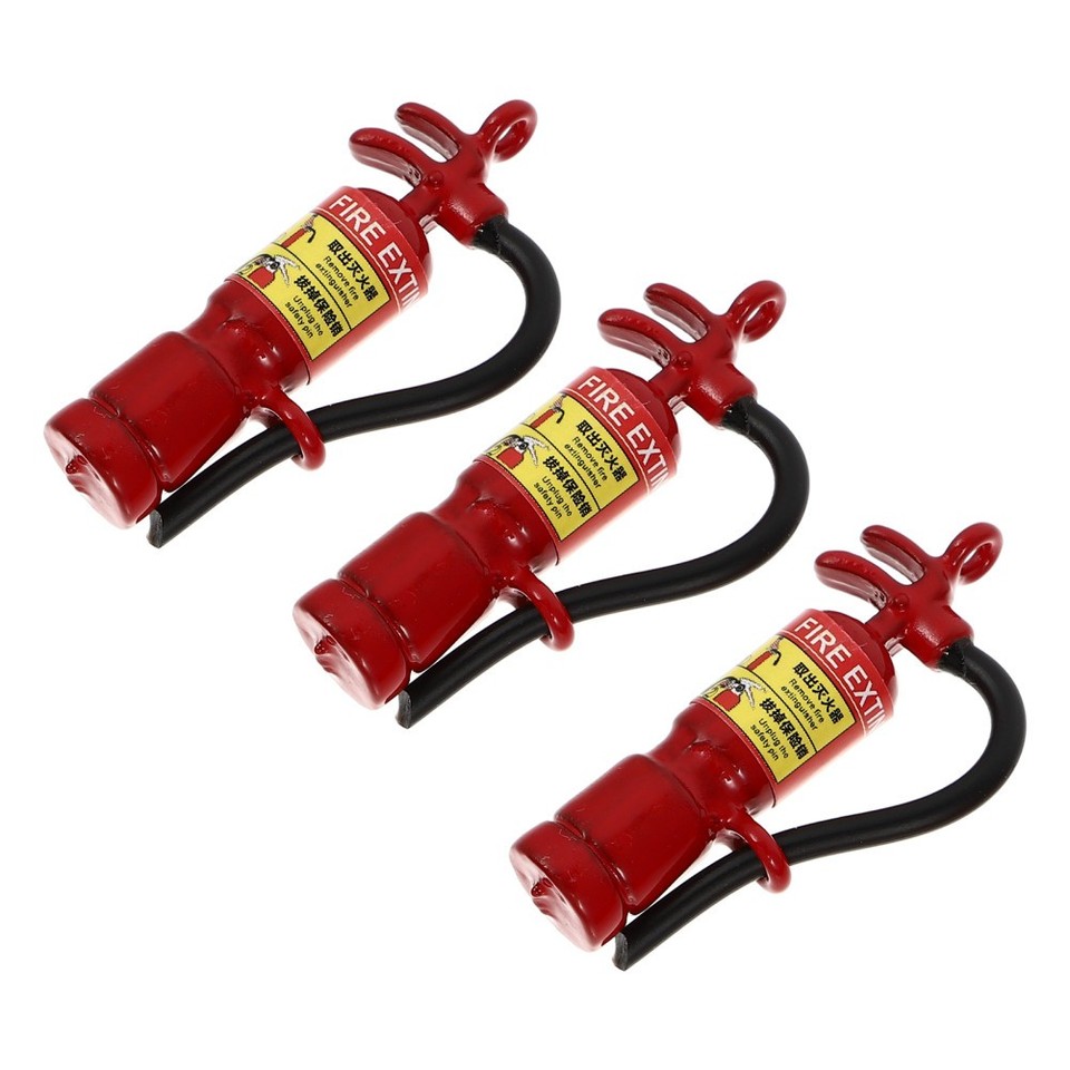3 Pcs Decorative Extinguisher Models Miniature Fire Extinguishers ...