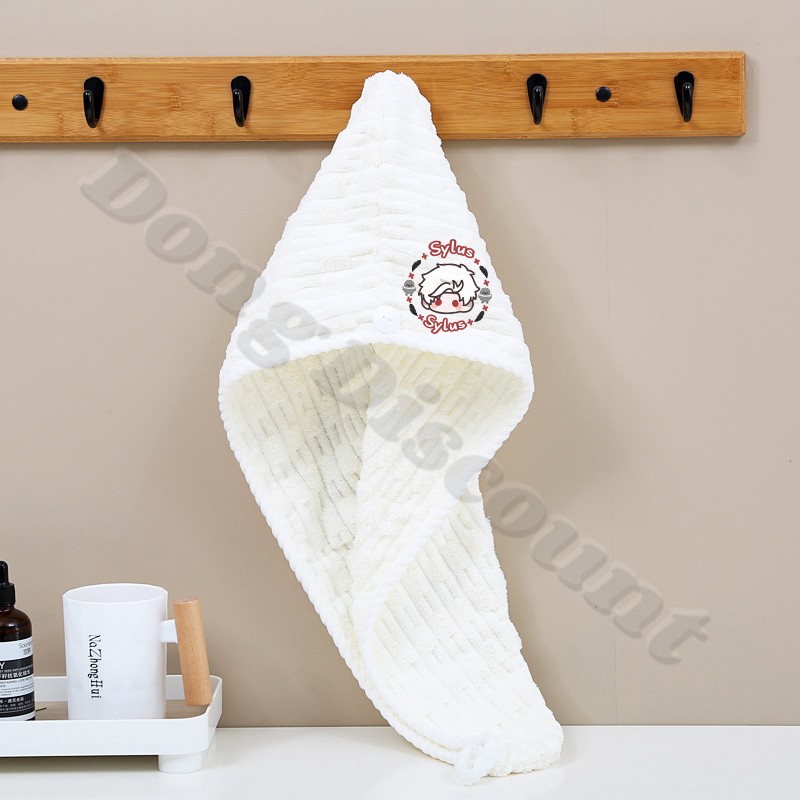 Hair-drying Cap Love and Deepspace Sylus Cotton Cosplay Bath Shower ...