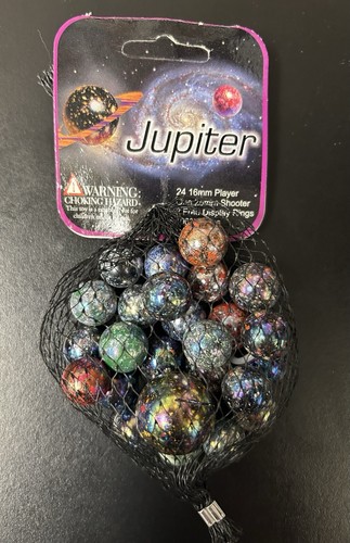 Jupiter Mega Marbles Net Bag 24 Players 1 Shooter Retired Set (2004 ...