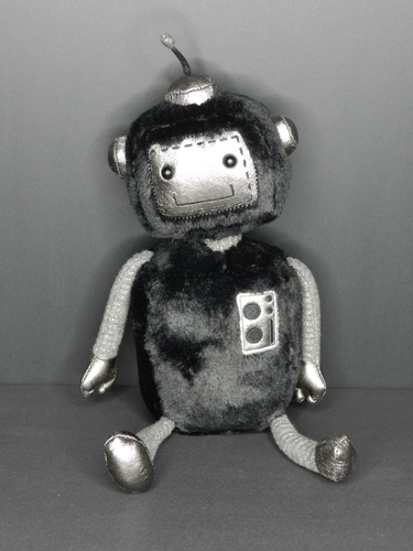 Jellycat London Black Jellybot Little Robot Plush 12" Stuffed Animal ...
