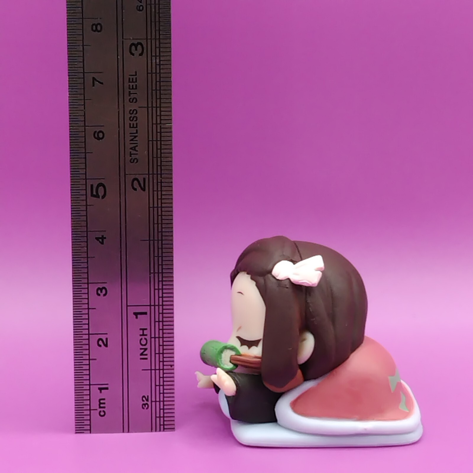 Nezuko Kamado Demon slayer Kimetsu No Yaiba Mini Figure Sleepy BANDAI ...