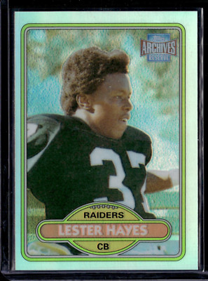 2001 Topps Archives Reserve #54 Lester Hayes 1980 Refractor RC Reprint ...