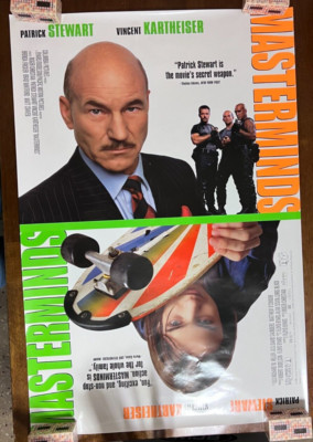 ROLLED MASTERMINDS 1997 MOVIE POSTER 26.5x39.5 PATRICK STEWART | eBay
