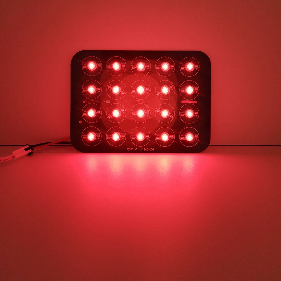 20W Deep Red 660nm 730nm 630nm LED +PCB DIY Lamp Spot Light Bulb Plant ...