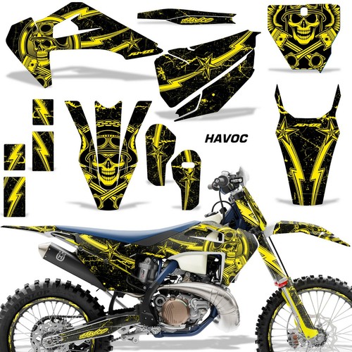 MX Stickers W /# Plaque pour Husqvarna TC/FC / Tx Tout Modèles 19-21 ...