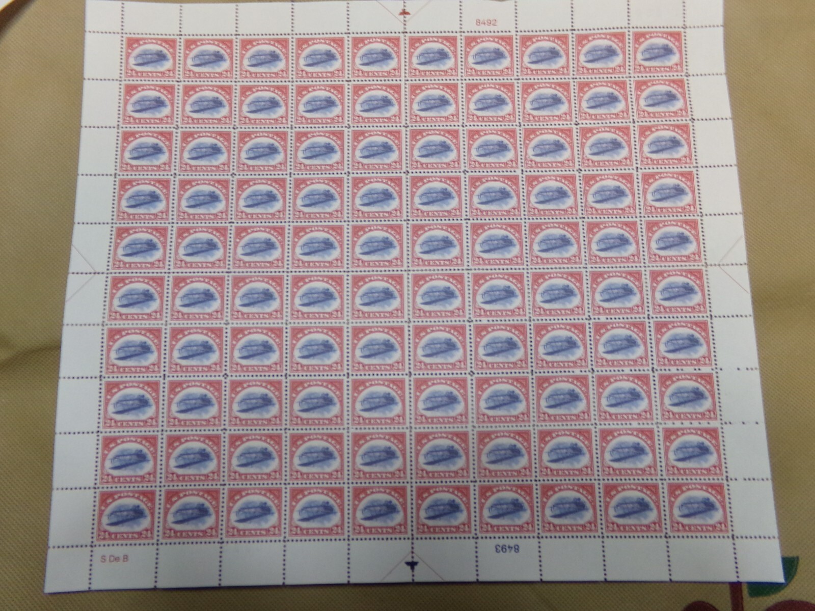 1918 U.S. #C3a INVERTED JENNY FULL SHEET REPRODUCTION w/COA | eBay