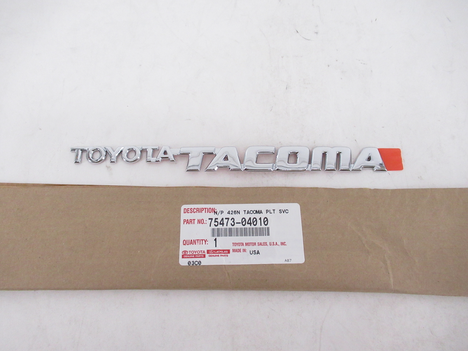 Genuine OEM Toyota 75473-04010 Front Door Emblem Name Plate Badge 95-04 ...