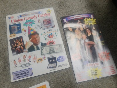 Vintage LOT Slick Times Hillary Bill Clinton Comedy Catalog 90s ...