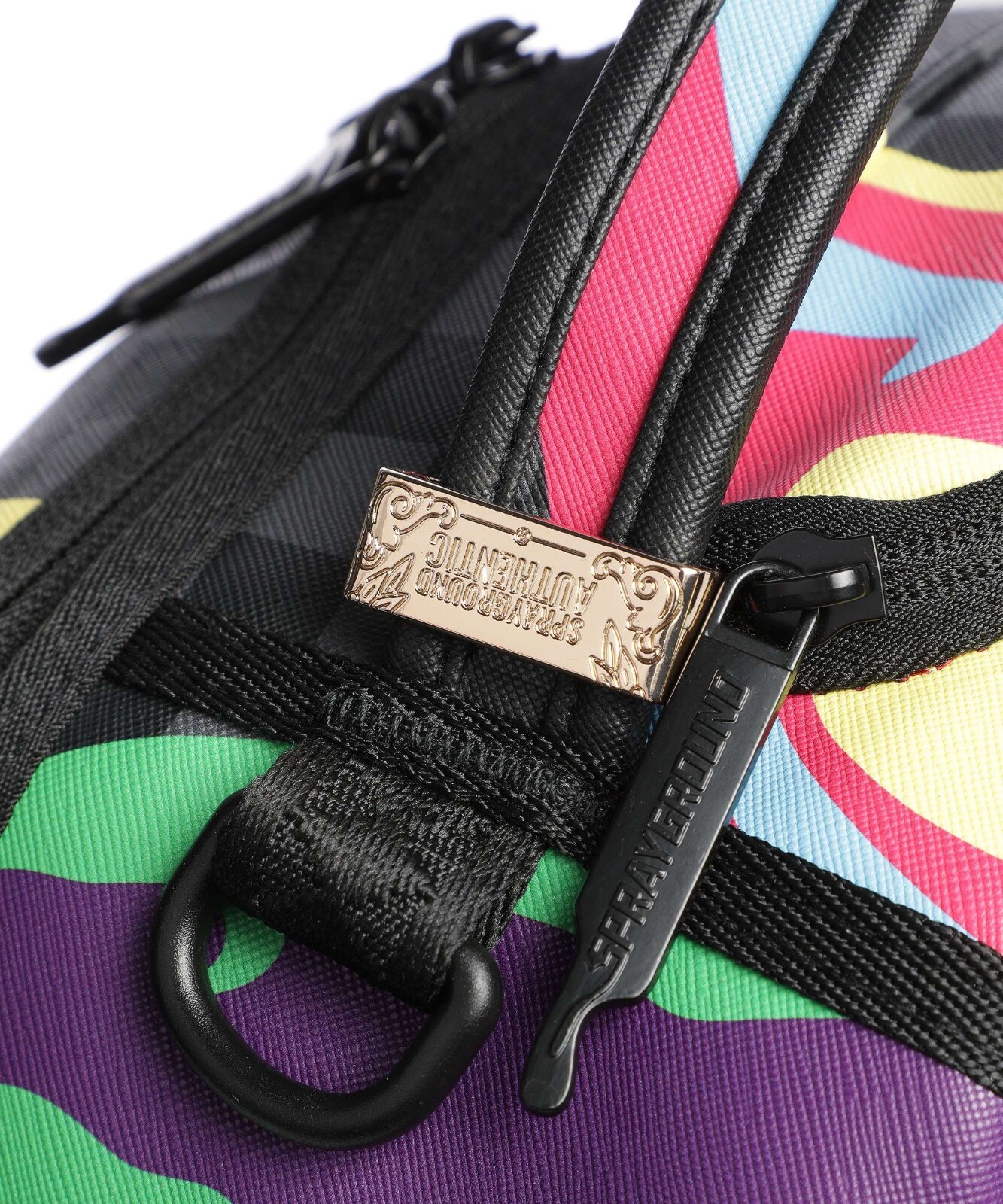 Sprayground Black Multicolor Shark In Paris Backpack Books School Bag ...