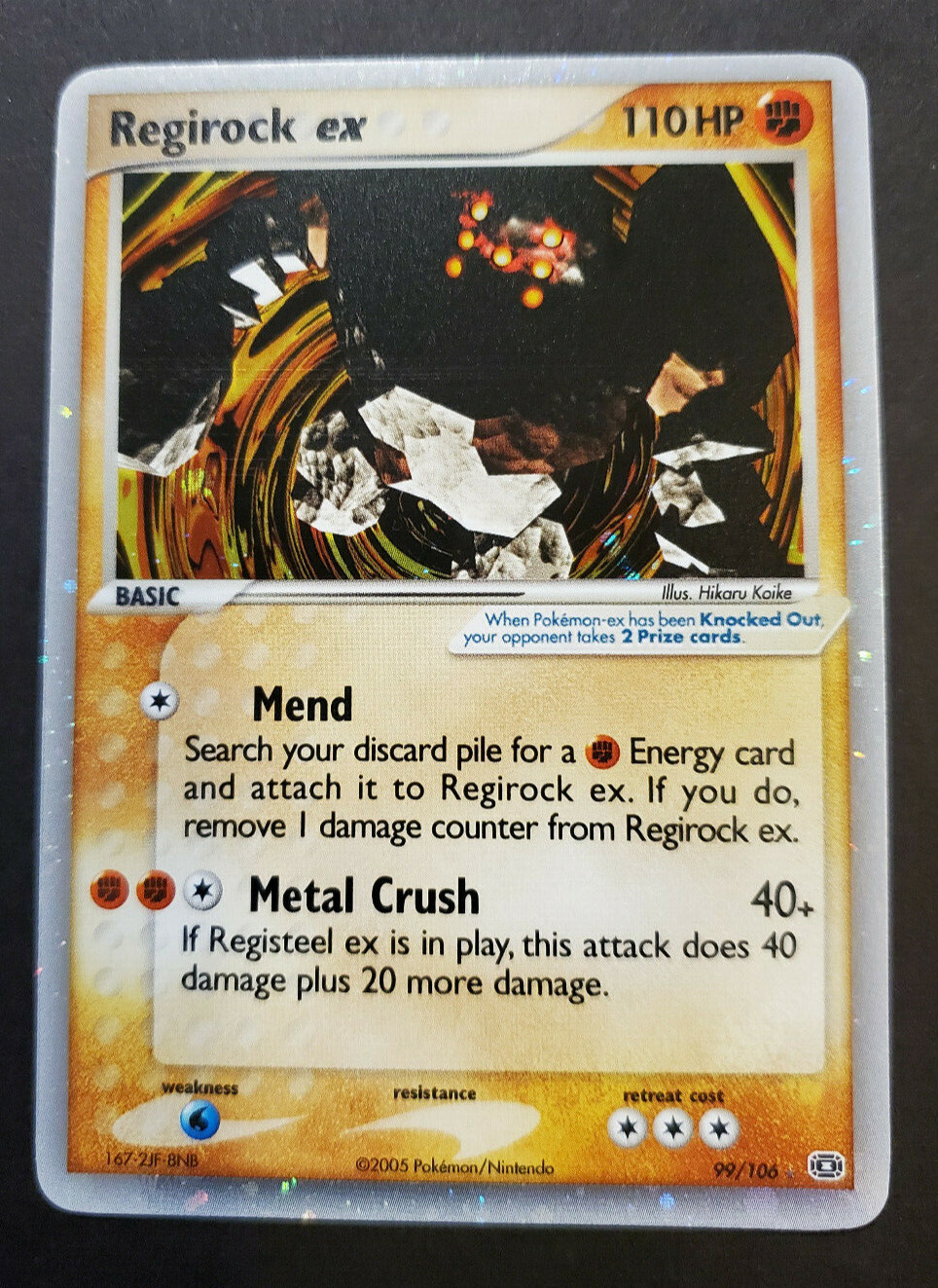 Regirock Ex Pokemon Card