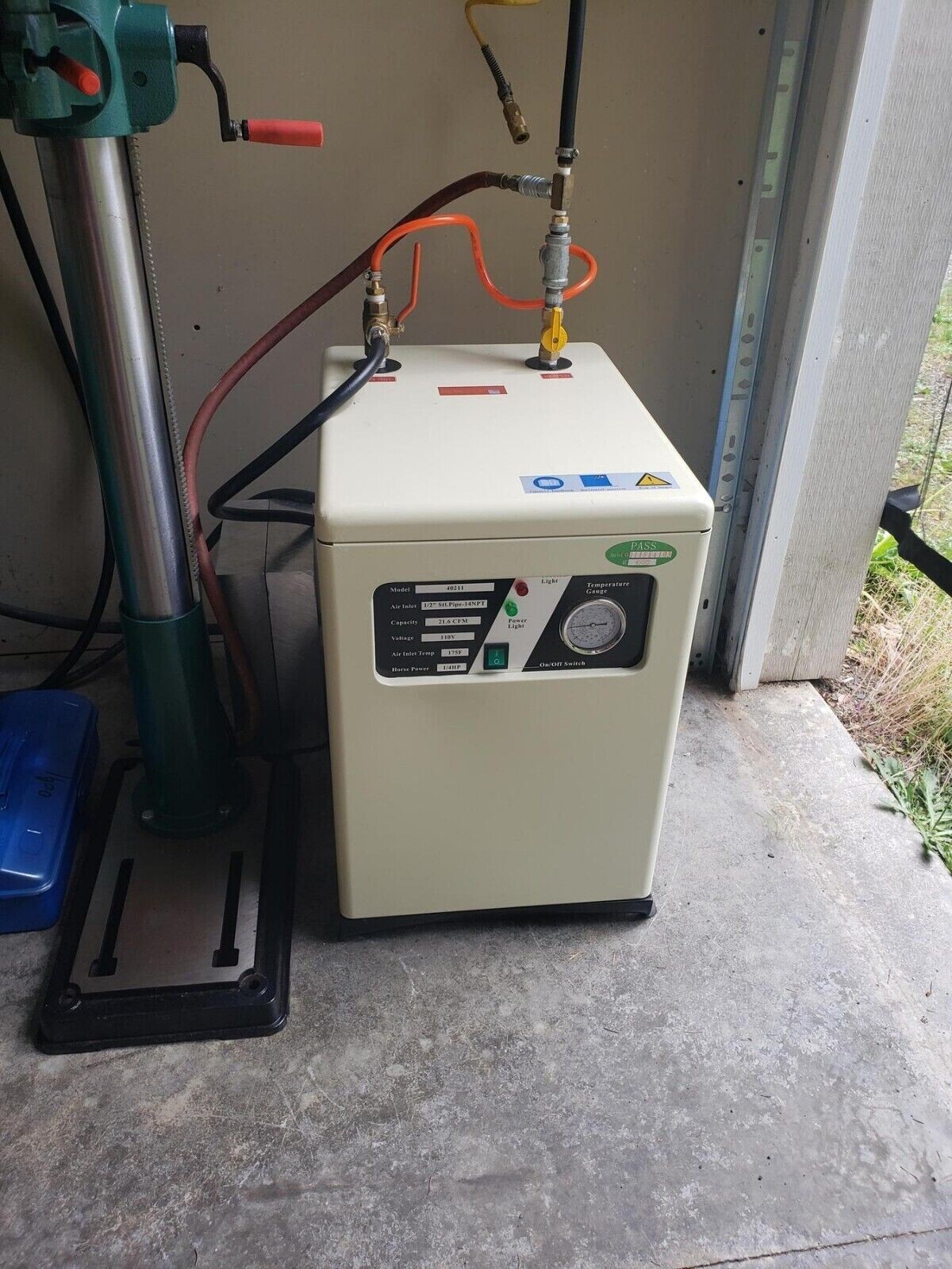Compressed Air Dryer 3-in-1 Refrigerated System Compressor 21.6 CFM ...