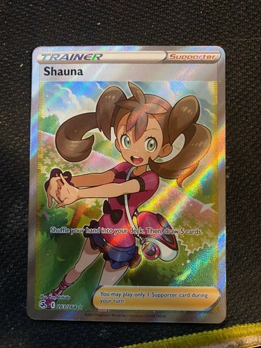 SHAUNA Trainer FULL ART 263/264 NM FUSION STRIKE Pokemon TCG Card NEW ...