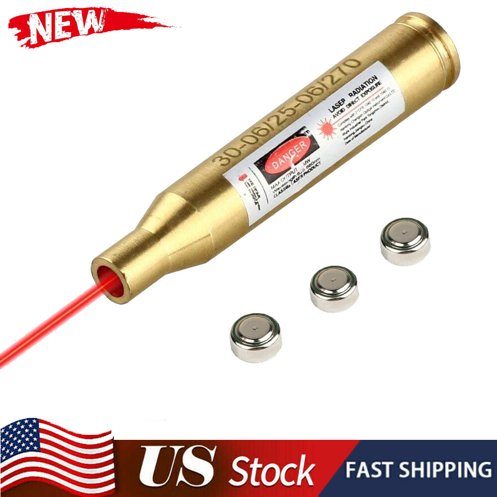 .30-06 /25-06 /270 Bore Sight Laser Red Dot Cartridge Laser Bore ...