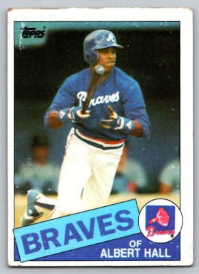 1985 TOPPS ALBERT HALL RC ATLANTA BRAVES #676 | eBay