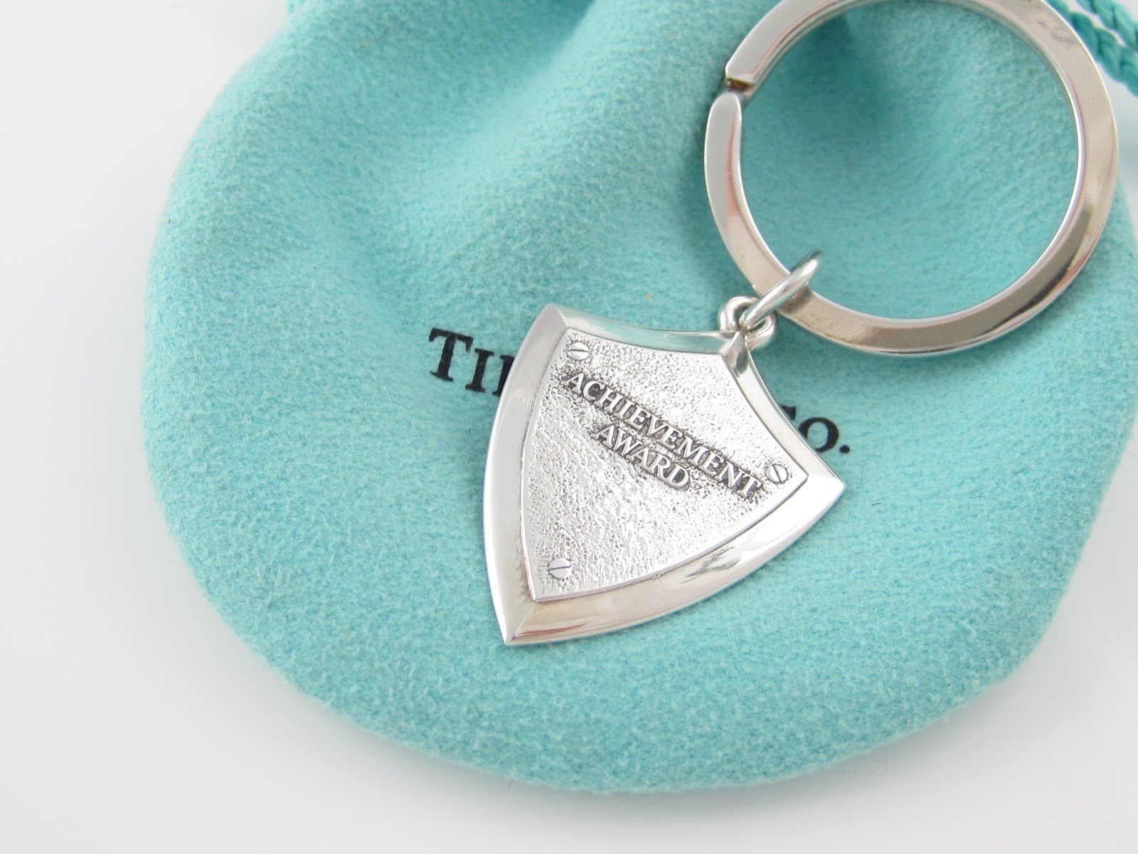 Tiffany & Co Silver Achievement Award Keychain Key Chain Key Ring! | eBay