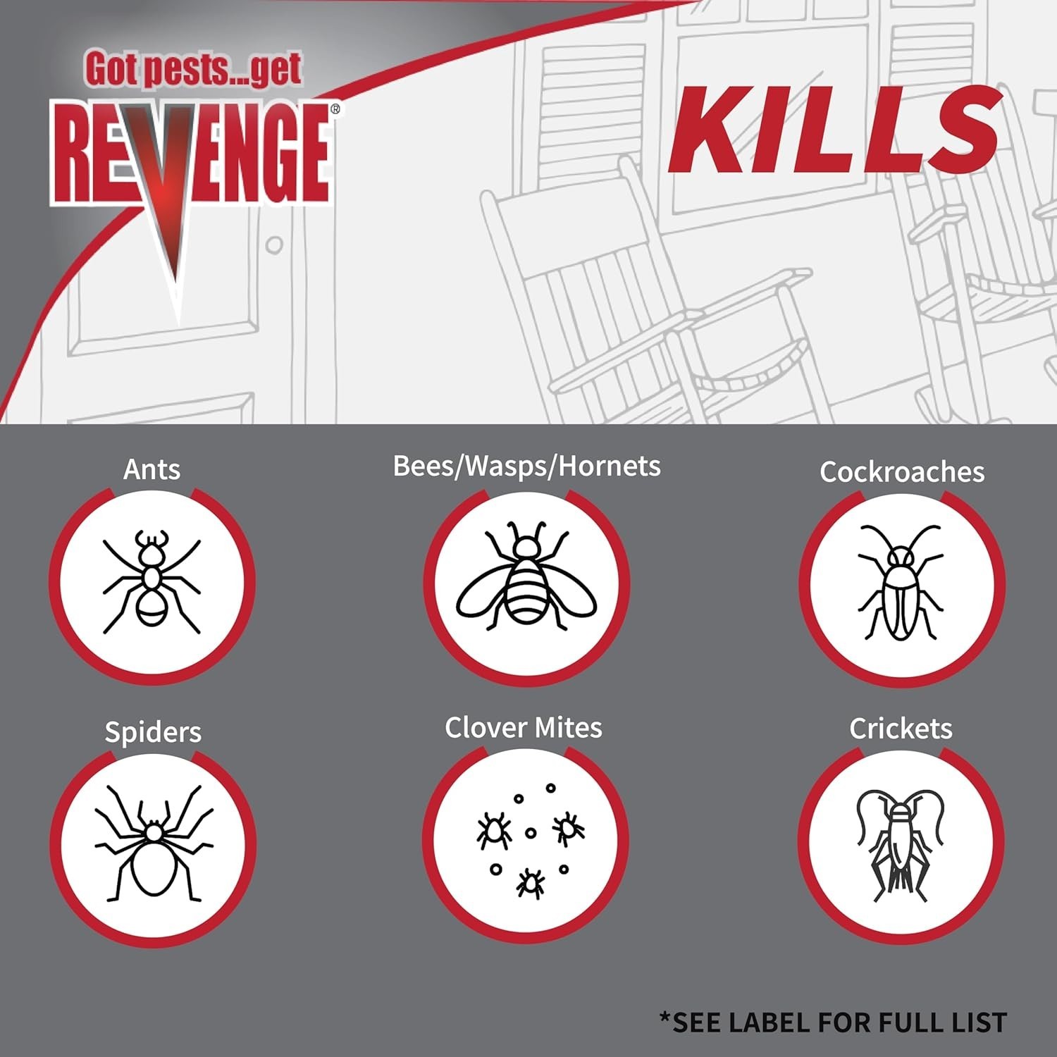 Bonide REVENGE Spider & Ground Bee Killer Ready-to-Use Insect Killer ...