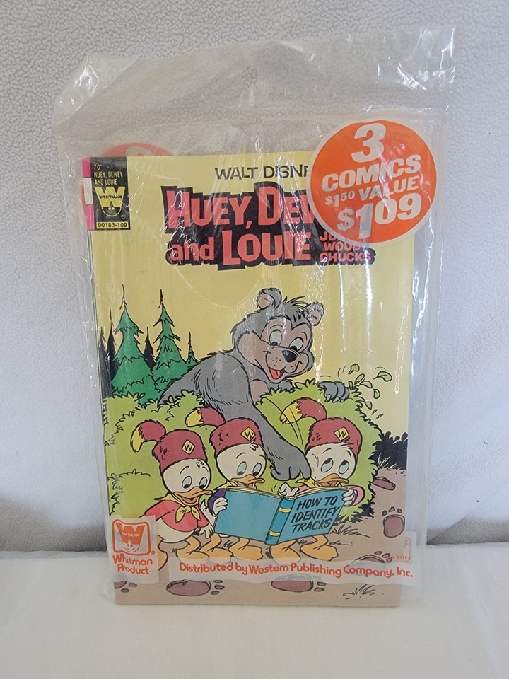 Whitman Vintage 1981 Sealed 3 Pack Comics Huey, Dewey and Louie - Chip ...