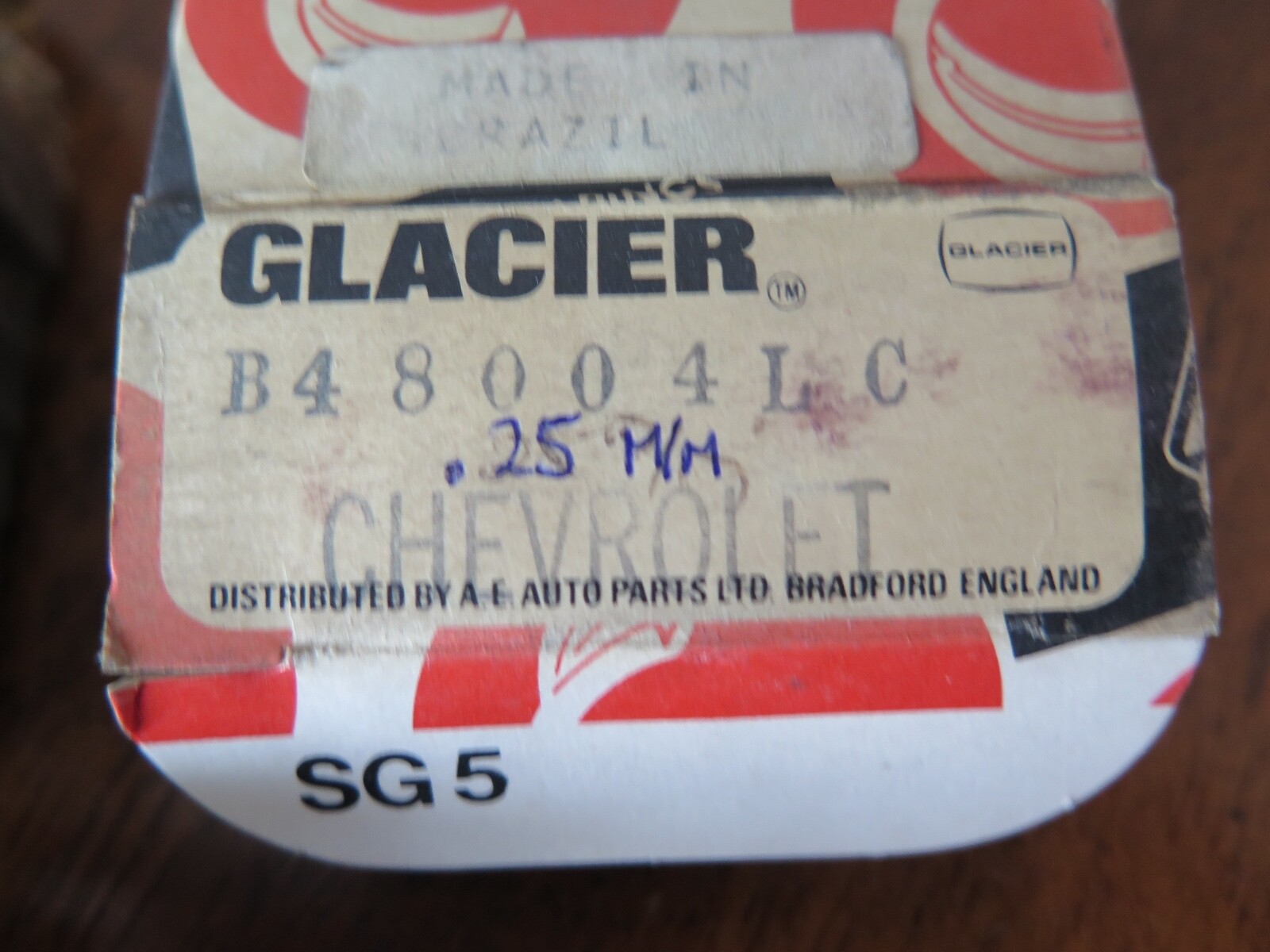 Glacier Bearing Set B48004LC .025 fits Chevrolet (6D-4-2) | eBay