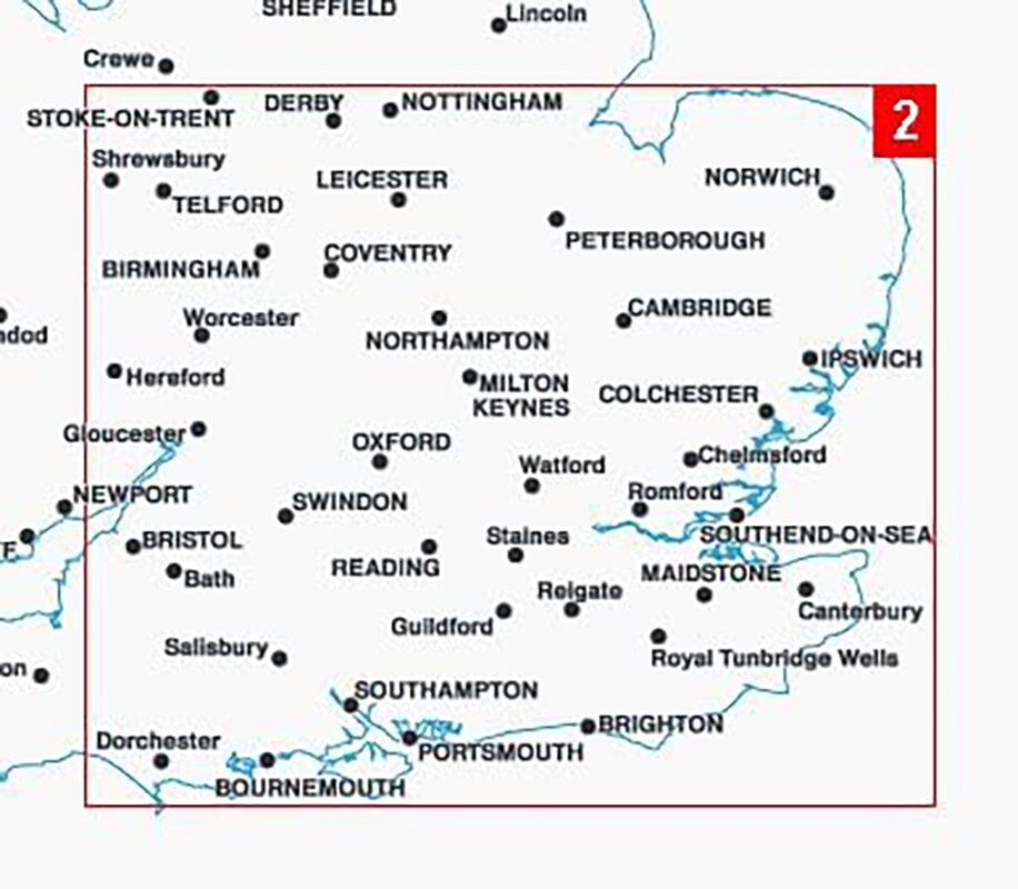 Uk Laminated Postcode District Map