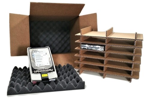 Hard Drive Shipping Box 10 COUNT Slotted Storage Kit - 3.5" HDD WITH ...