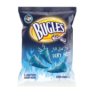 10 Pack X Mr.Chips Bugles Fiery Hot Chips Corn Snacks 35 Gram مستر شيبس ...