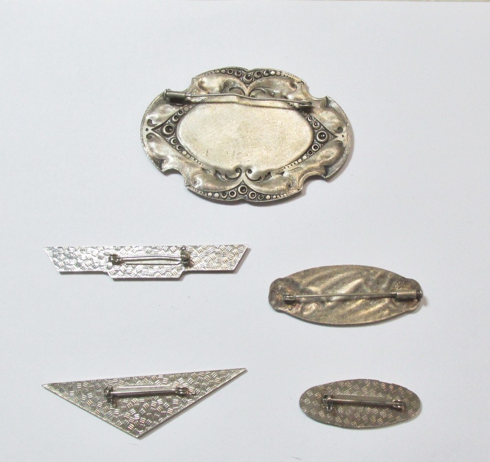 Vintage Pierrre Bex Style Enamel & Rhinestone Deco Pins Brooches | eBay