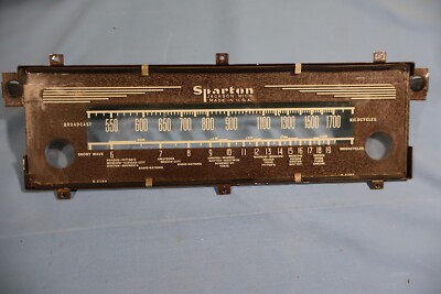 Glass Dial and Frame for a SPARTON Model 1271 Console Radio | eBay